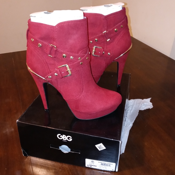 Guess | Shoes | Gbg Guess Womens Red Faux Suede | Poshmark